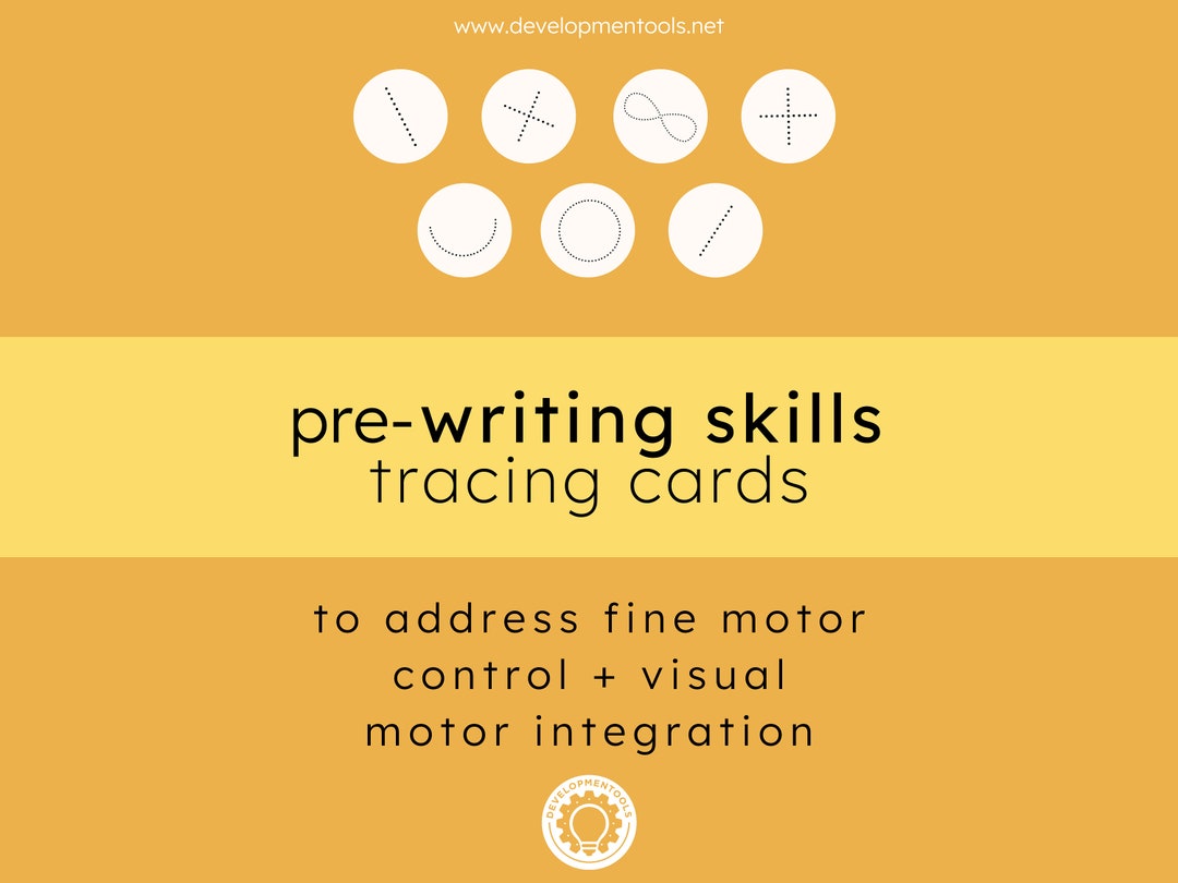 Pre-writing Skills | Handwriting Practice Tracing Cards | Occupational ...
