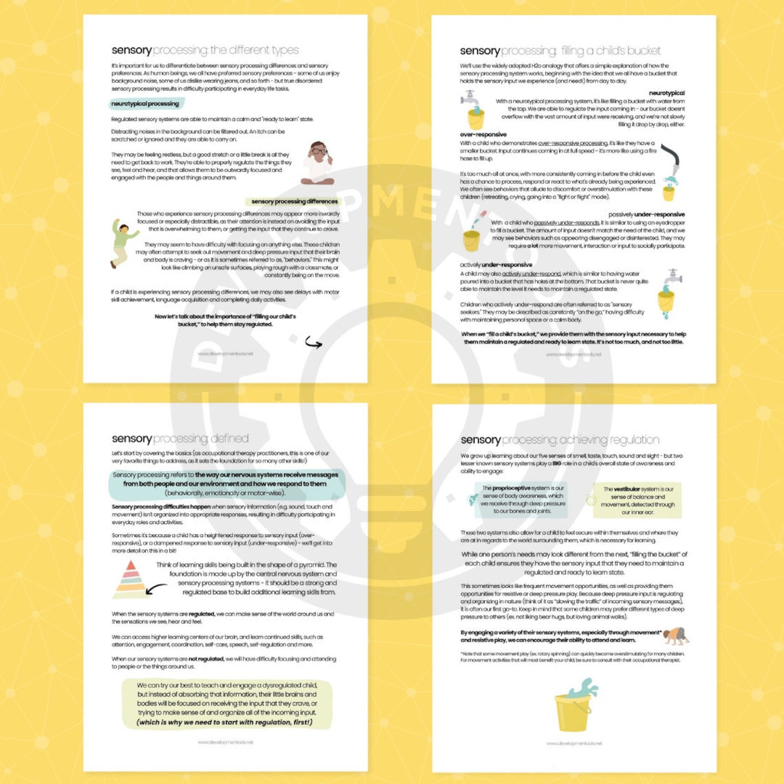 Sensory Processing Explained: Filling Your Child's Bucket, for Ots ...