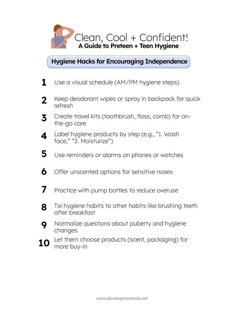 Preteen and Teen Hygiene | Self Care Skills| Occupational Therapy ...