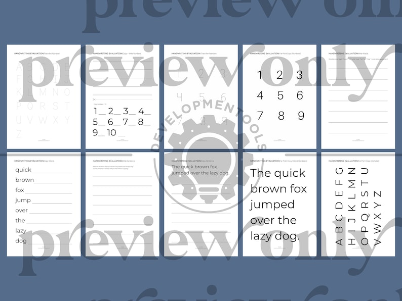 Instant Download Occupational Therapy Handwriting Evaluation - Etsy