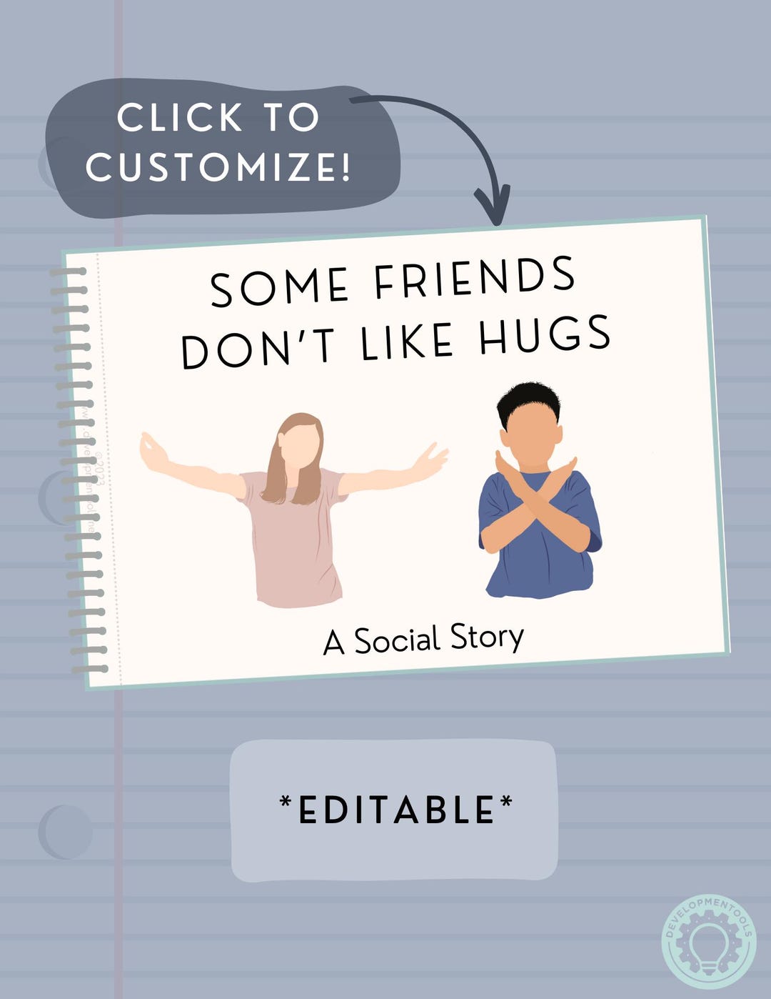 Some Friends Don't Like Hugs | Social Story | Occupational Therapy ...