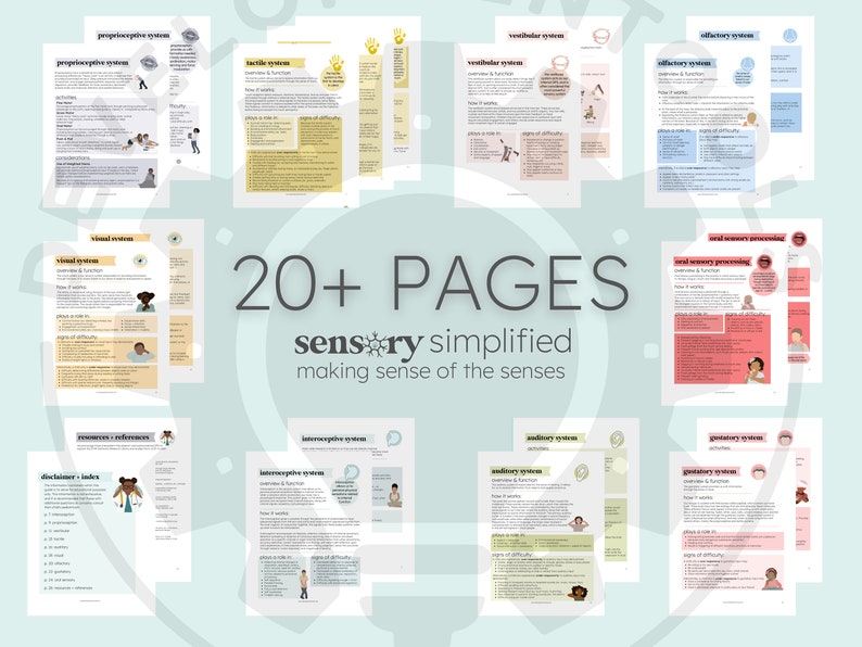 Sensory Simplified: All Eight Systems Digital Download Occupational ...