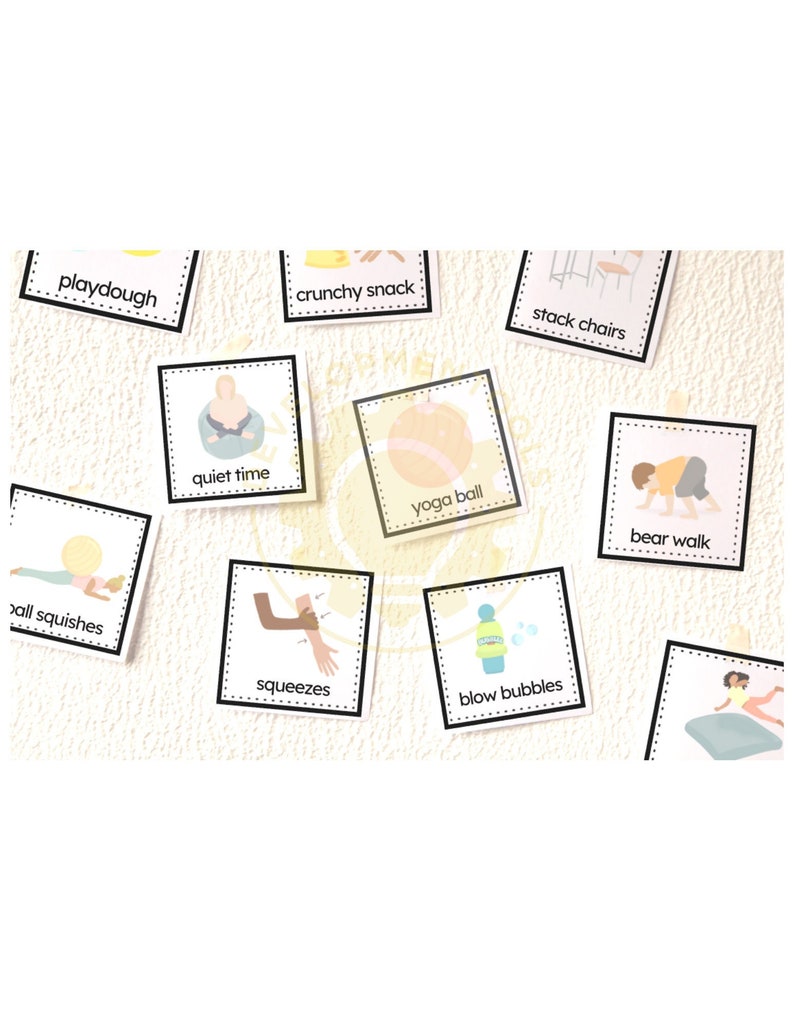 Instant Download | Sensory Diet | Set of 84 | Visual Aid Pecs | OT ...