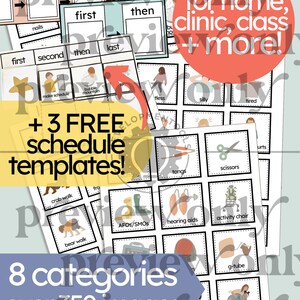 Visual Schedule Picture Cards | the GROWING Mega Pack | Hand-drawn ...