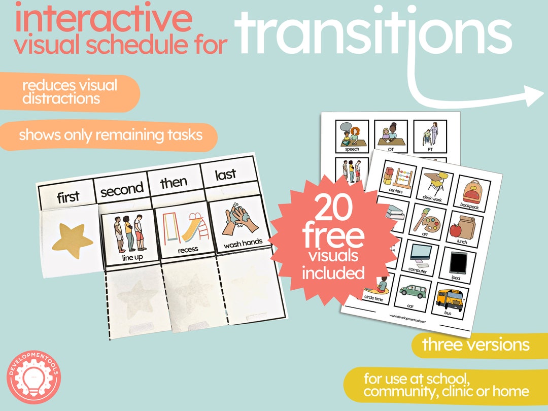 Classroom Transitions Interactive First Then Visual Schedule For Transitions 3 Versions