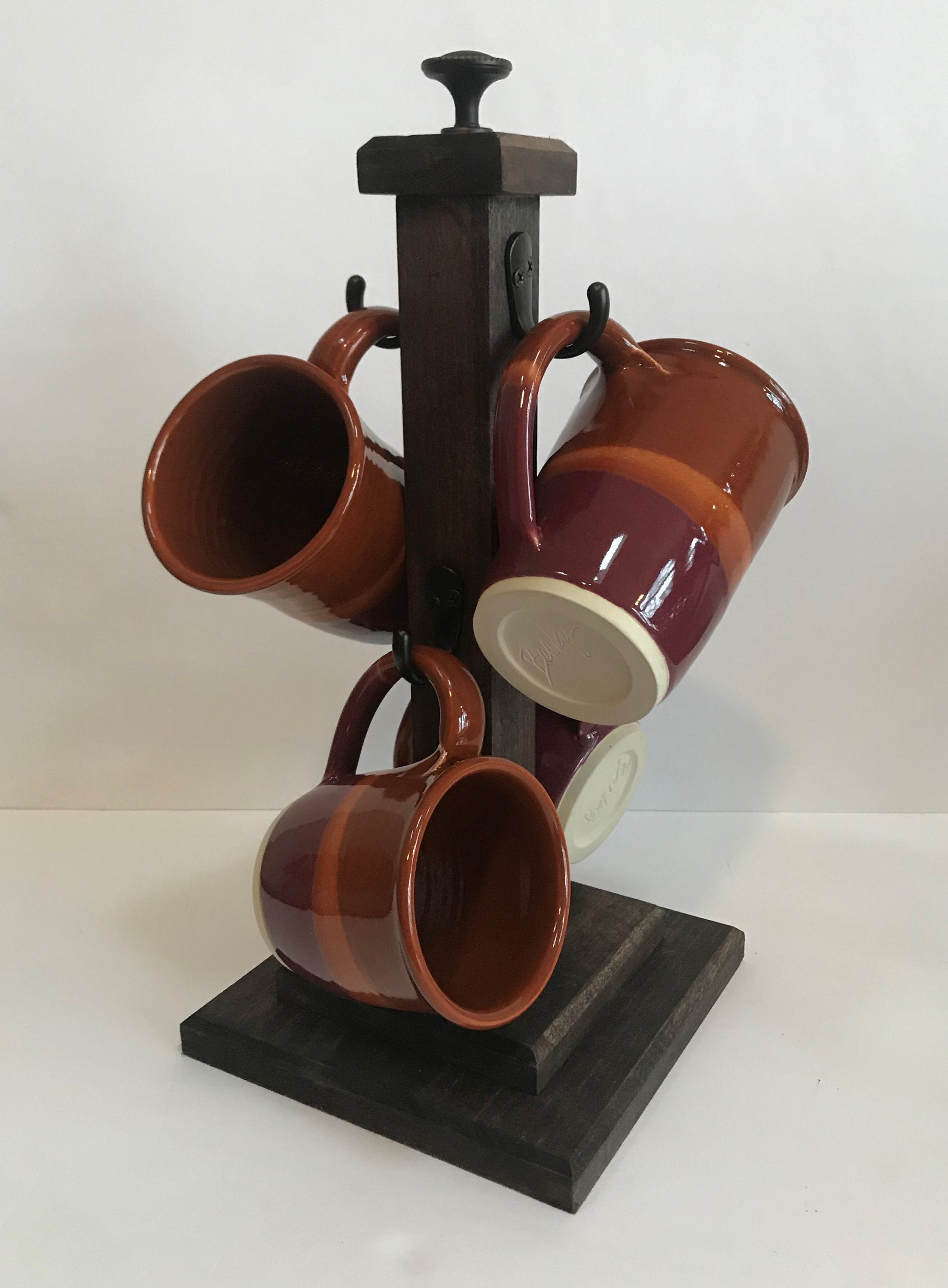 Wooden Mug Tree - Etsy