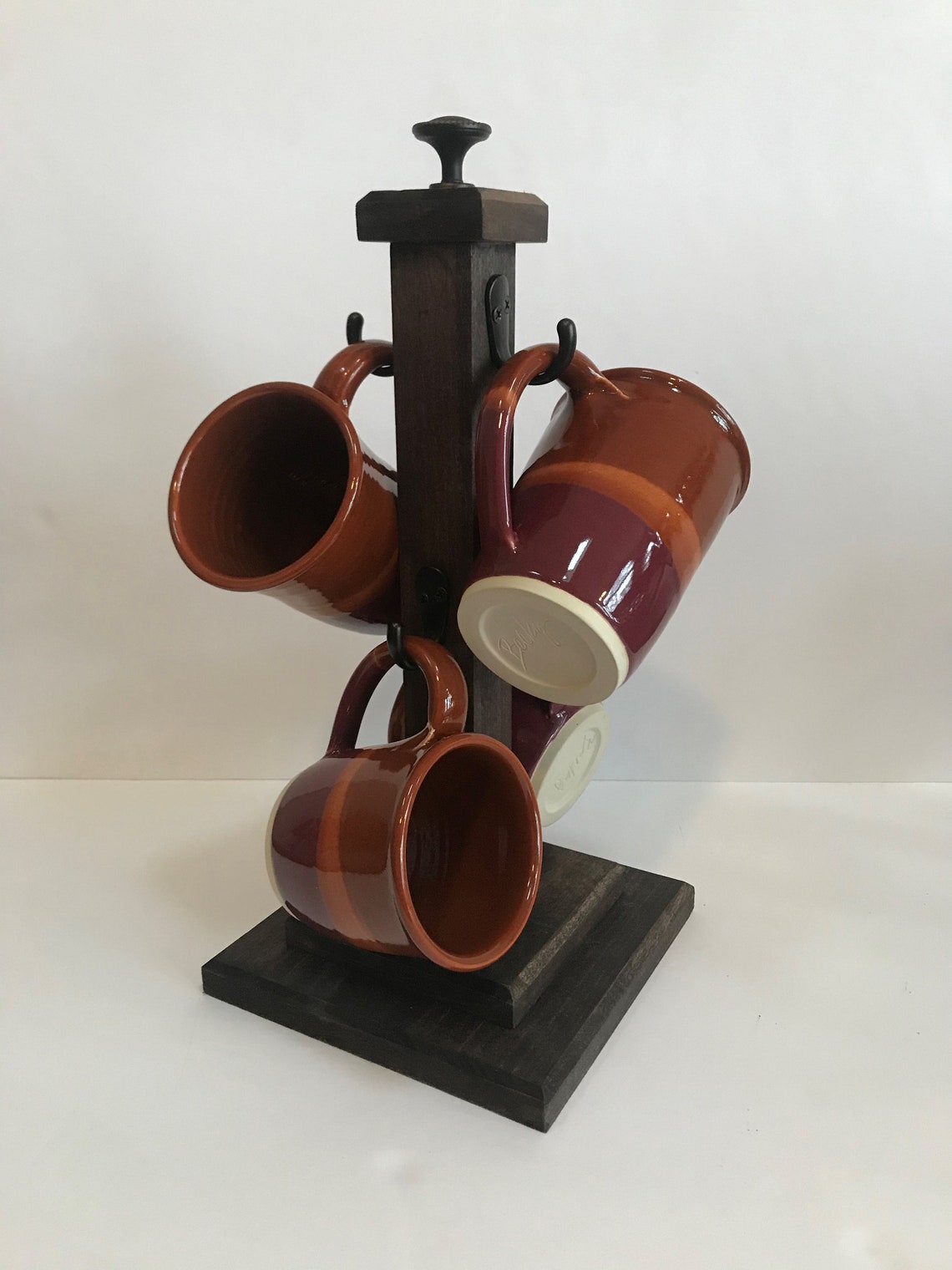 Wooden Mug Tree - Etsy