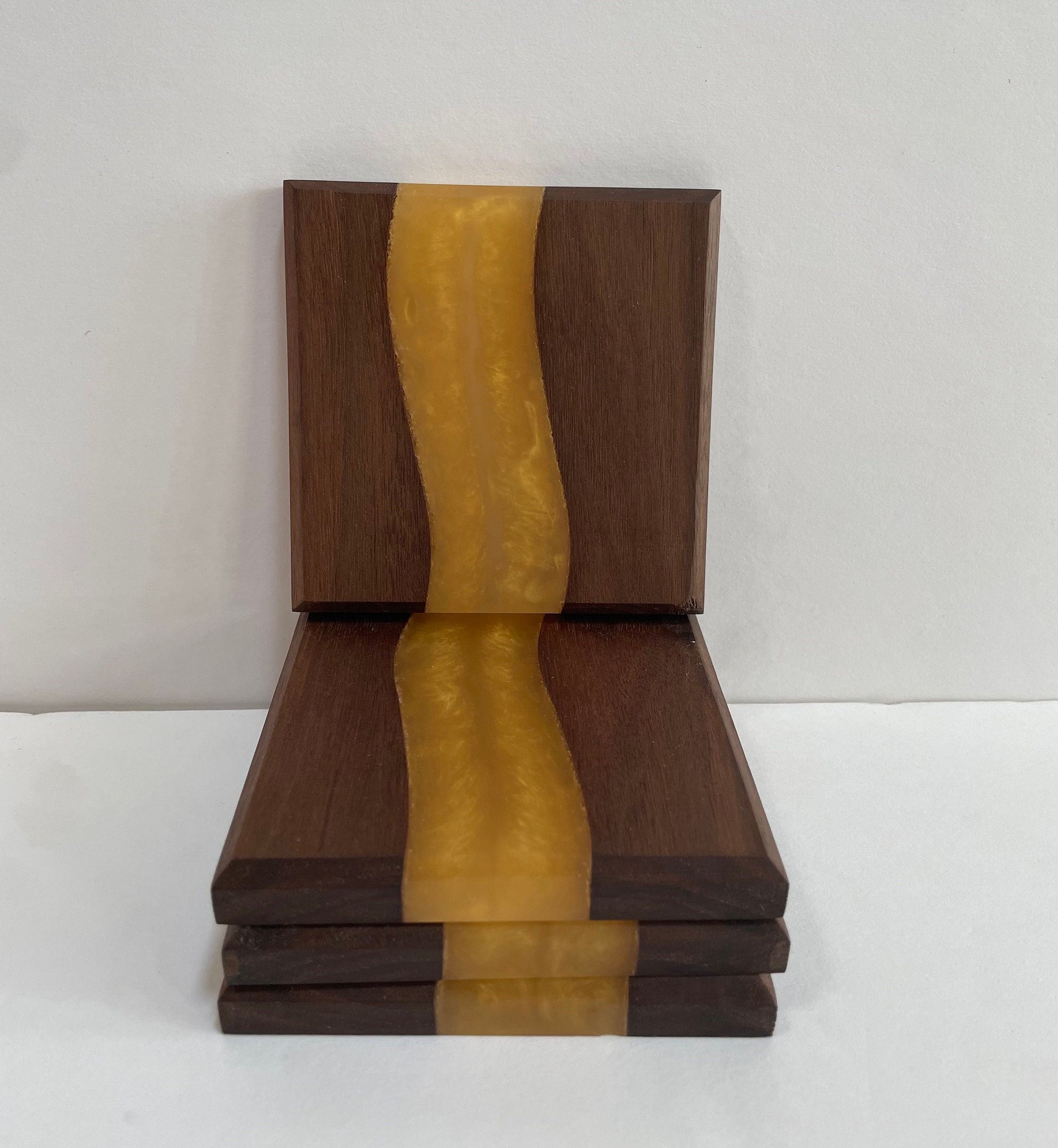 Epoxy River Coasters Set of 4 - Etsy
