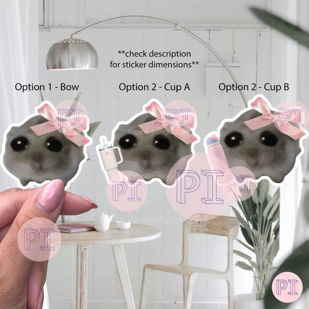 Sad Hamster Sticker, Sad Hamster Meme Sticker, Hamster Sticker, Meme ...