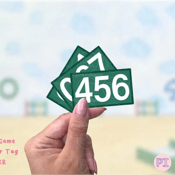 Squidgame Number - Etsy
