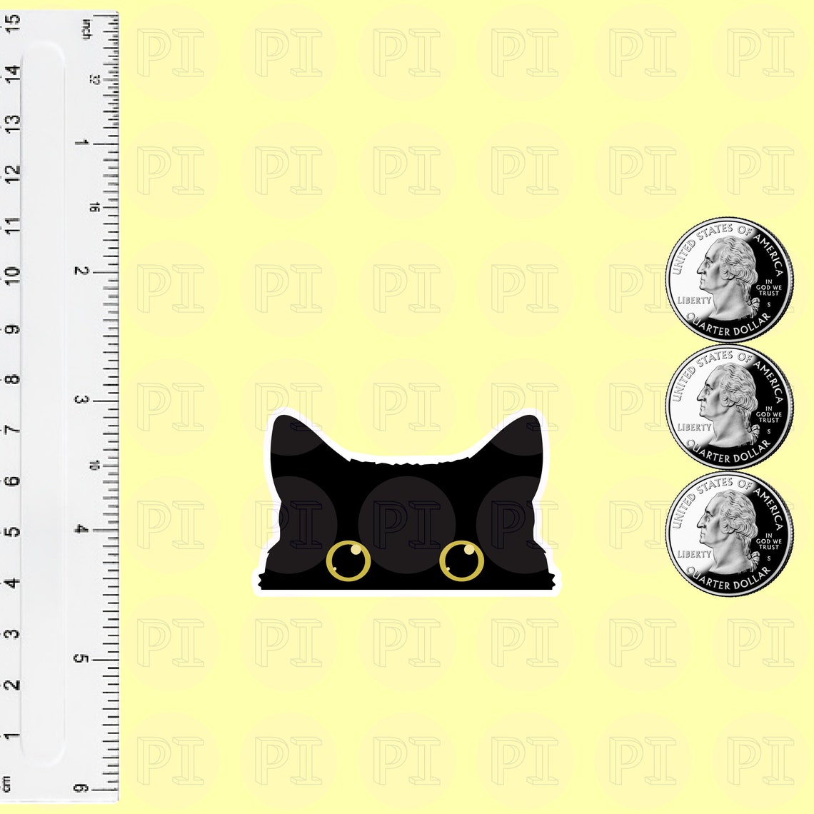 Black Cat Meme Sticker Black Peeking Cat Meme Meme Cat - Etsy
