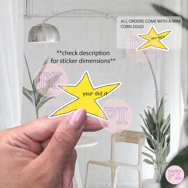 Your Did It Star Sticker - Etsy