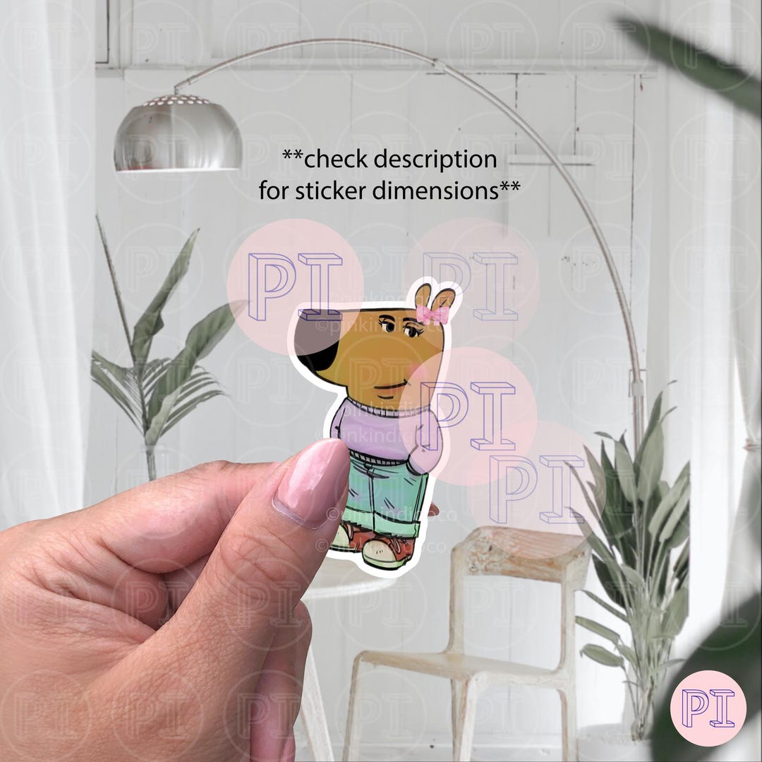 Just A Chill Girl Meme Sticker, Just a Chill Guy Sticker Just a Chill ...