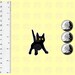 Black Cat Meme Sticker, Black Cat Jumping Sticker, Jumping Cat Meme ...