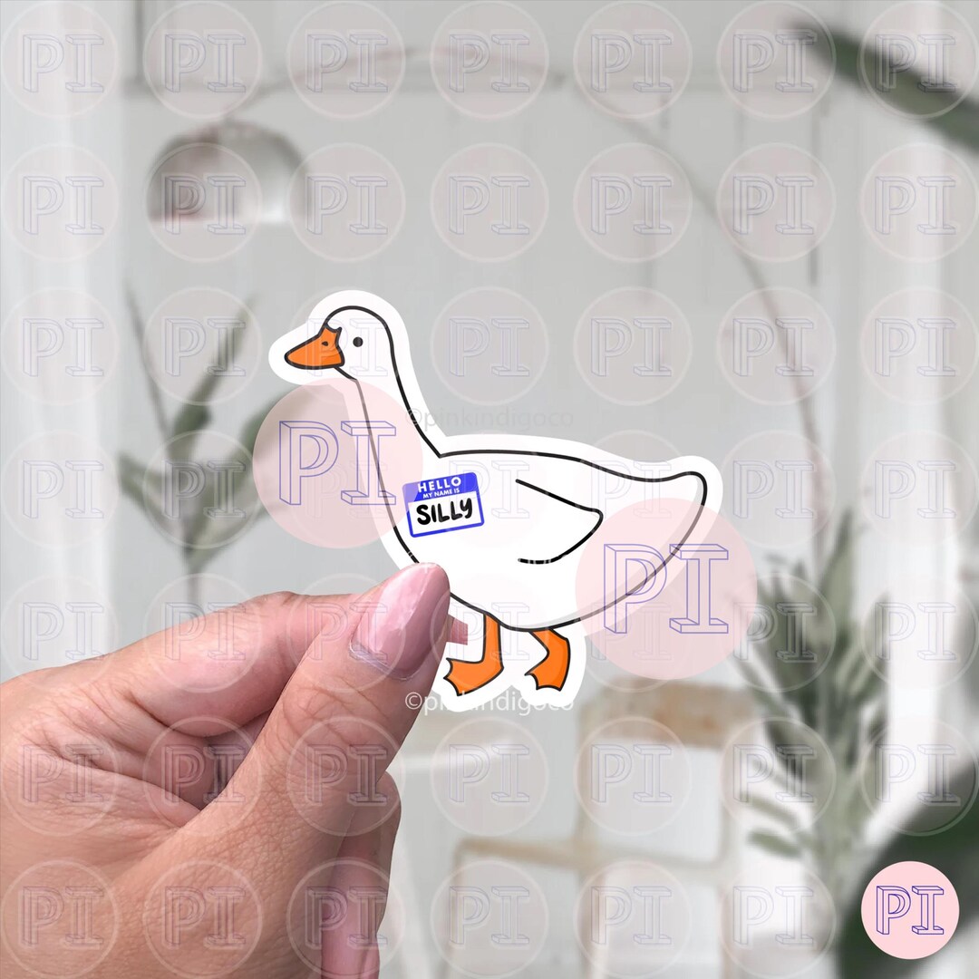 Silly Goose Sticker, Goose Sticker, Goose Meme Sticker, Cute Goose ...