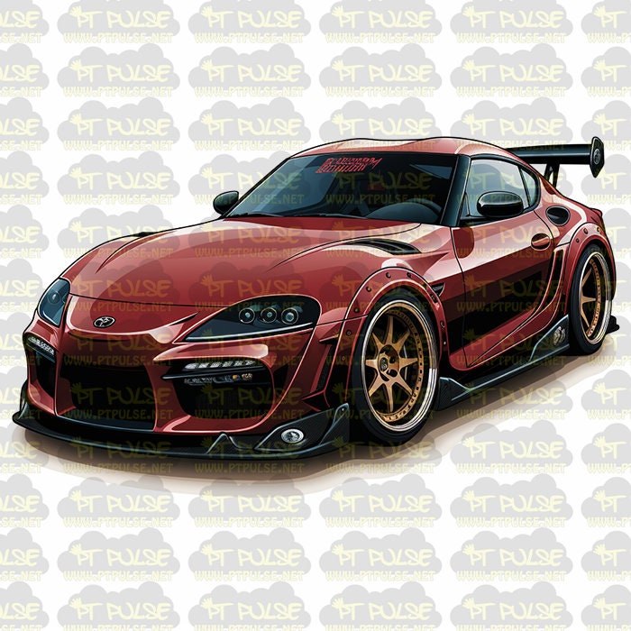 Supra MK5 2JZ Jdm Design Car Tuning File Suitable Printing - Etsy