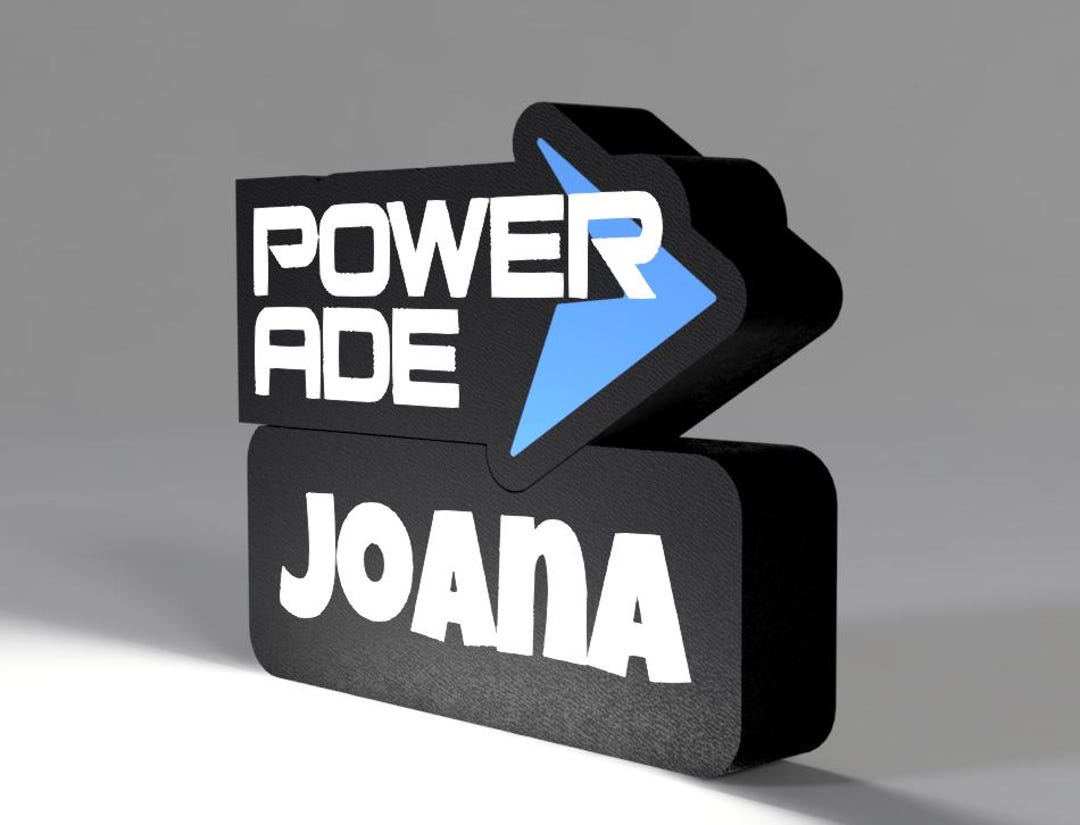 Powerade Inspired Lightbox Led Lamp Custom Name - Etsy