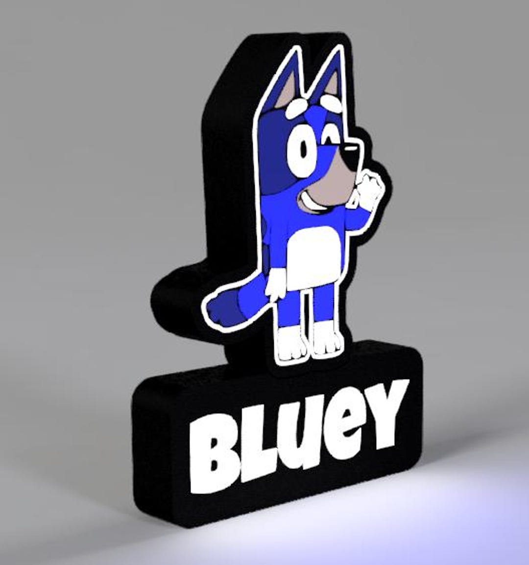 Bluey Lightbox Led Lamp Custom Name - Etsy