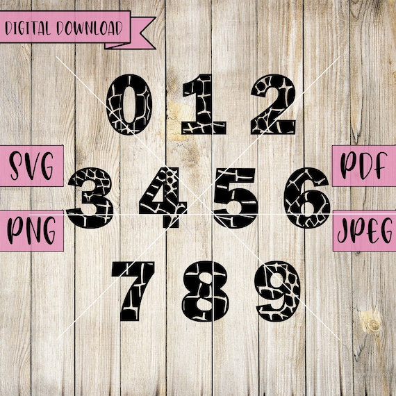 Numbers Svg Number Clipart Numbers Decal Crocodile Svg - Etsy