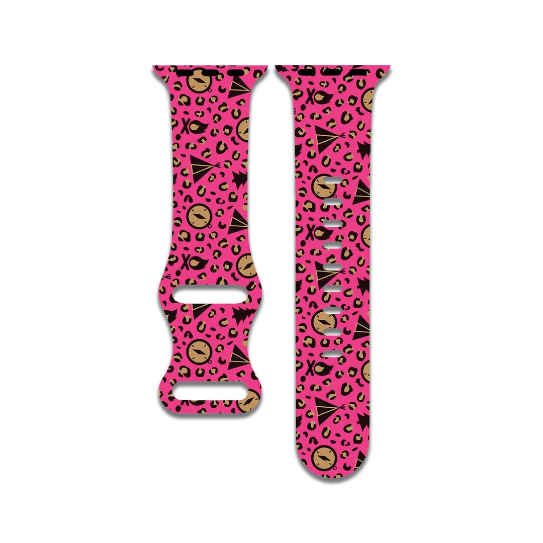 Leopard Print Apple Watch Band, Hiking Compass Design - Etsy