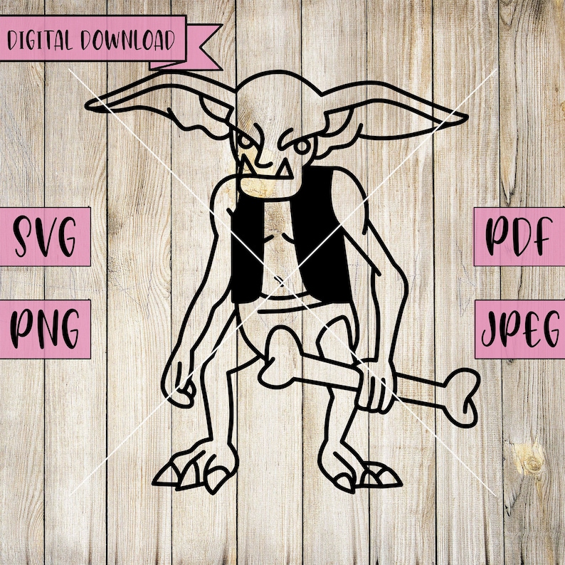 Goblin Svg, Goblins Svg, Goblin Decor, Halloween Svg, Goblin Bone Svg ...
