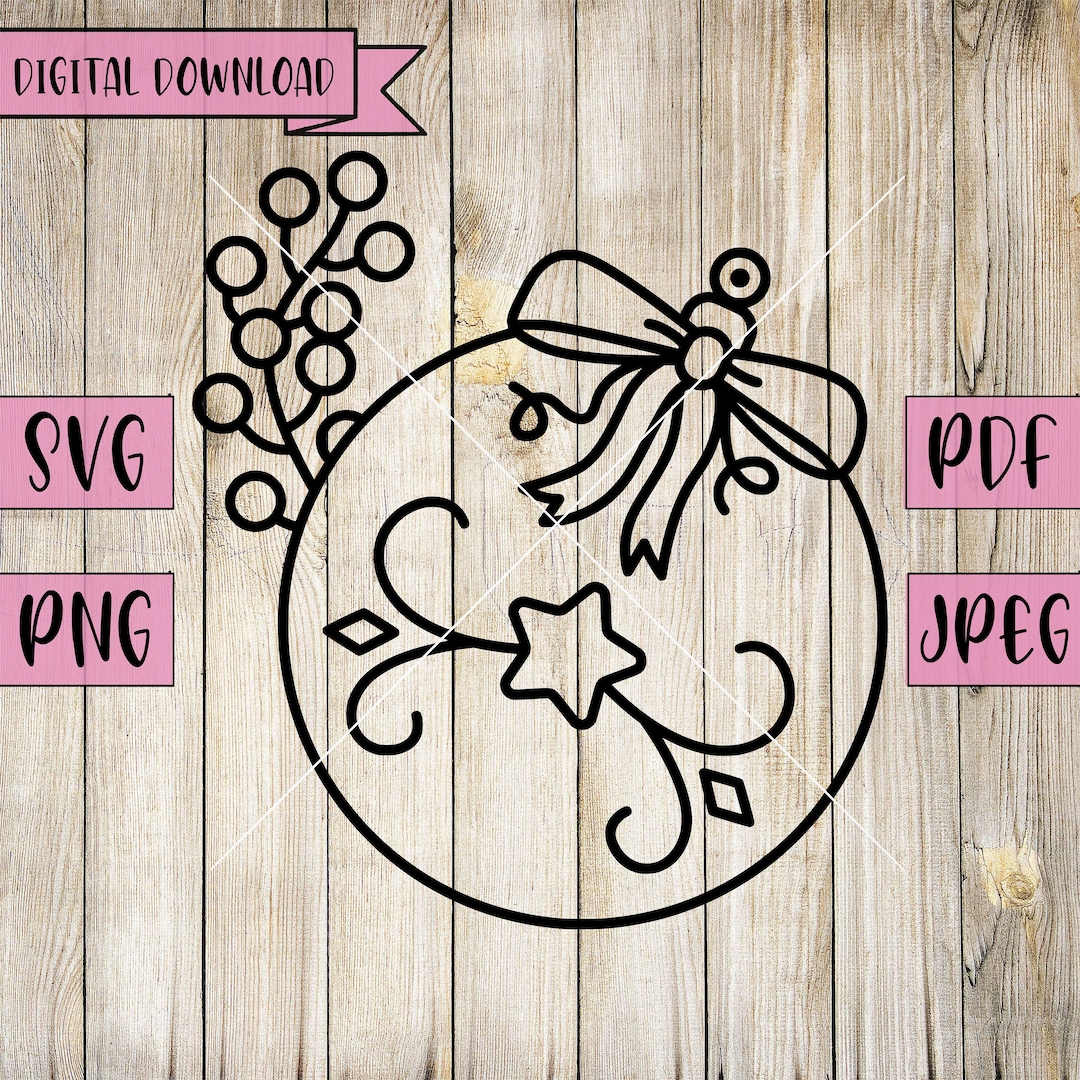 Christmas Ornament Svg, Tree Svg, Tree Decor, Christmas Tree Decal ...