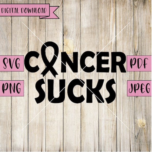Cancer Sucks Svg - Etsy