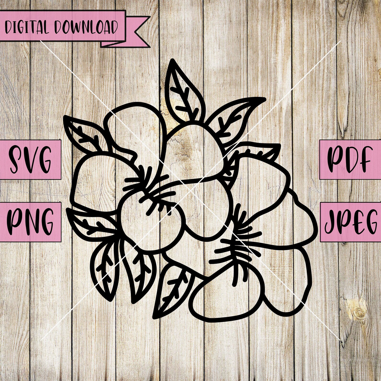 Hawaiian Flower Svg Hawaiian Svg Hibiscus Flower Svg Hawaii | Etsy