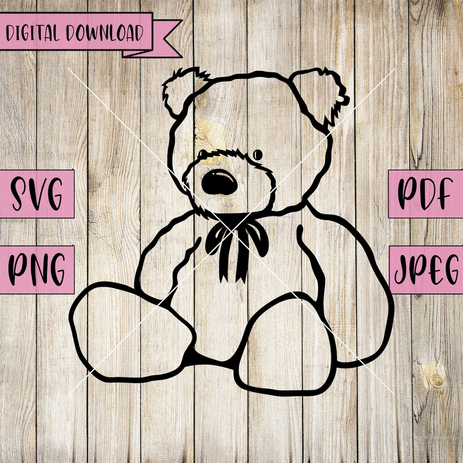 Teddy Bear Svg Bear Svg Teddy Bear Decor Teddy Bear - Etsy
