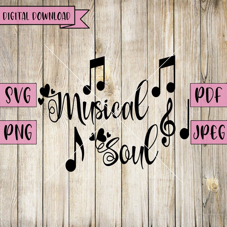 Musical Soul Svg Music Notes Svg Music Svg Music Clipart - Etsy