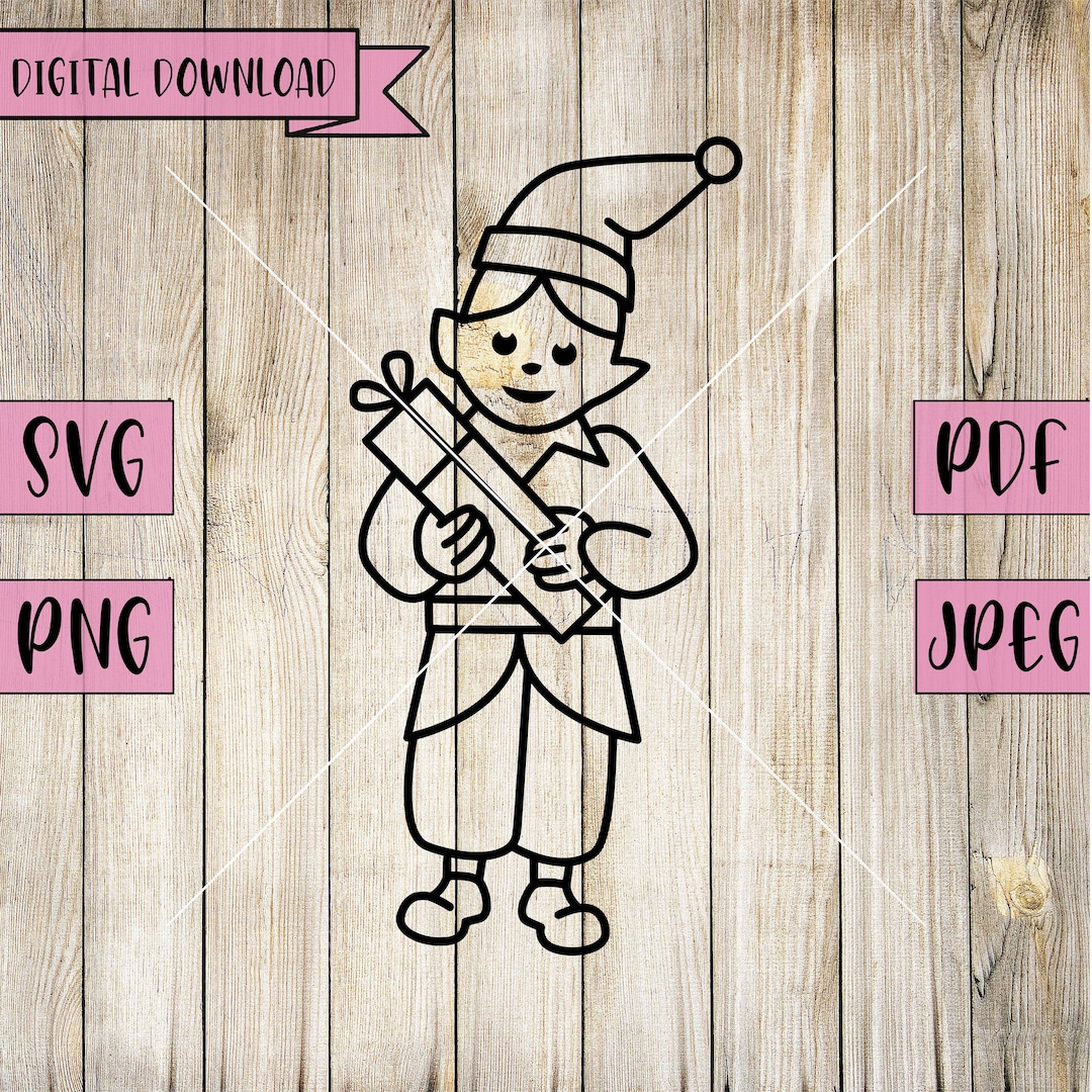 Elf Svg, Elf Decal, Elf Christmas Decal, Holiday Svg, Santa Elves Svg ...