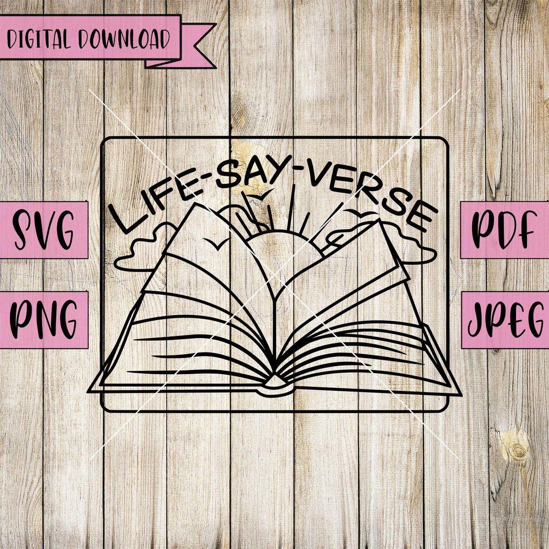 Bible Svg, Book Svg, Life Bible Decal, Gods Word Svg, Quotes Svg ...