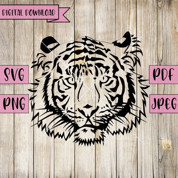 Tiger Svg Tiger Clipart Tigers Decal Tigers Svg Wild - Etsy