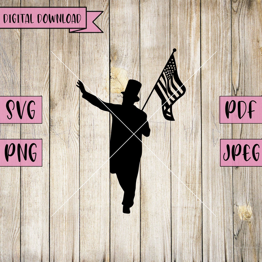 President Svg, Lincoln Svg, American Flag Decal, Independence Day Svg ...