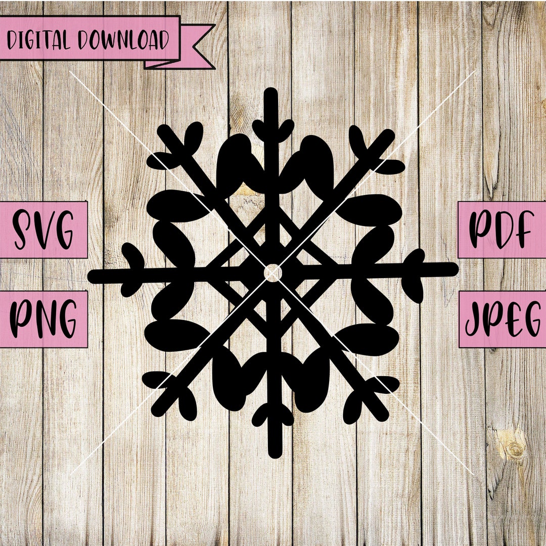 Snowflake Wreath Svg, Wreath Clipart, Circle Wreath Decal, Flower Svg ...