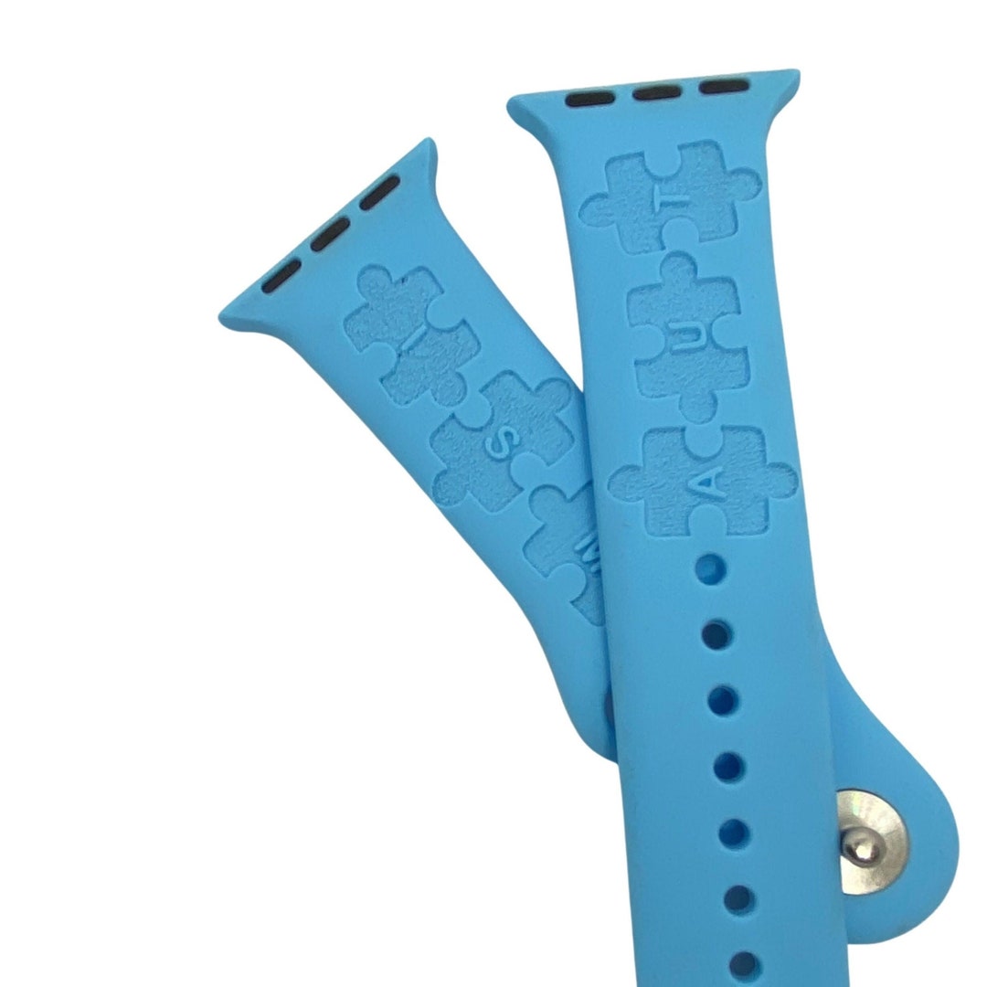 Autism Watchband, Smart Watch, Awareness Design, Autistic Band, Laser ...