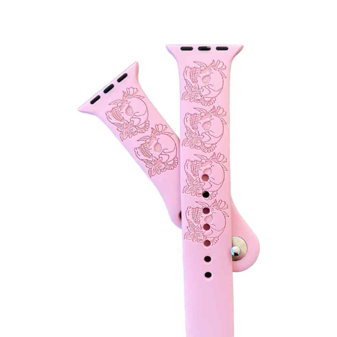 Apple Watch Band, Apple Watch, Engraved Apple Band, Skull Apple Band ...