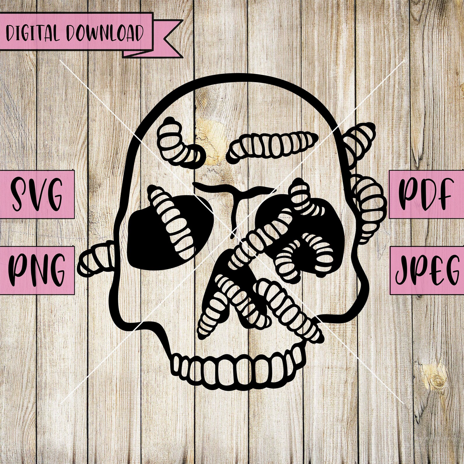 Maggot Skull Svg Skull Svg Skull Head Svg Maggots Head Svg - Etsy