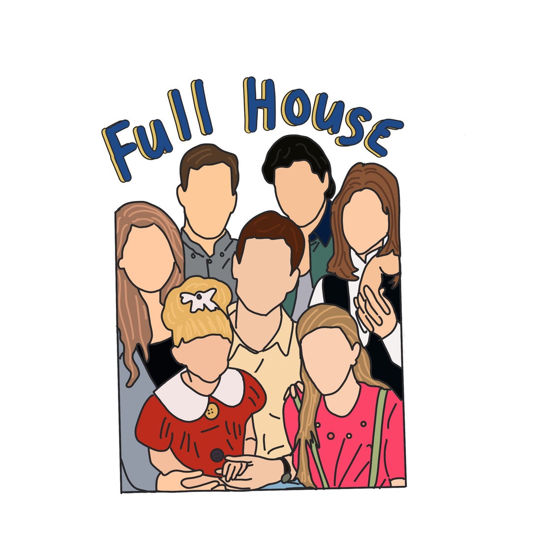 Full House Family Tv 90s Sitcom Childhood Memories | Etsy