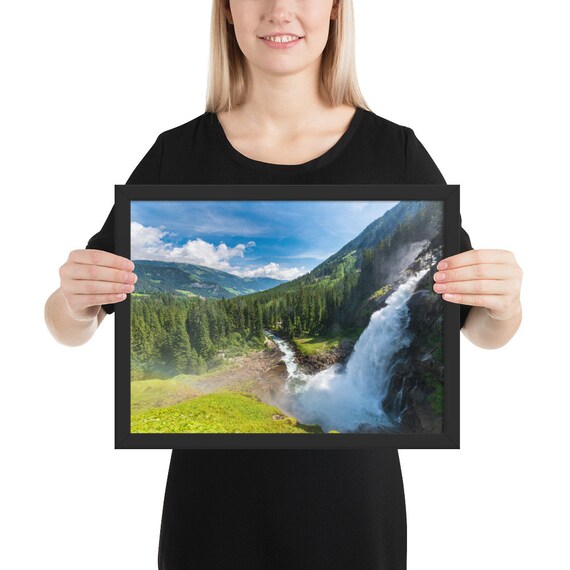 Beautiful Waterfall on a Semi-hardwood Frame Printed on Thick - Etsy