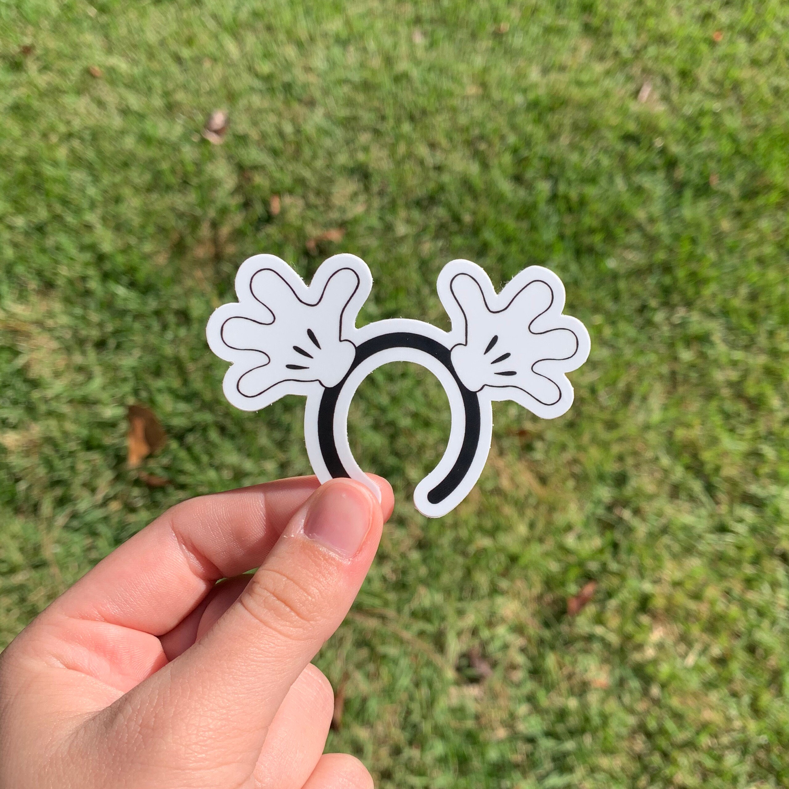 Mickey Gloves “ear“ Headband Sticker // Disney Sticker // Mickey Mouse ...