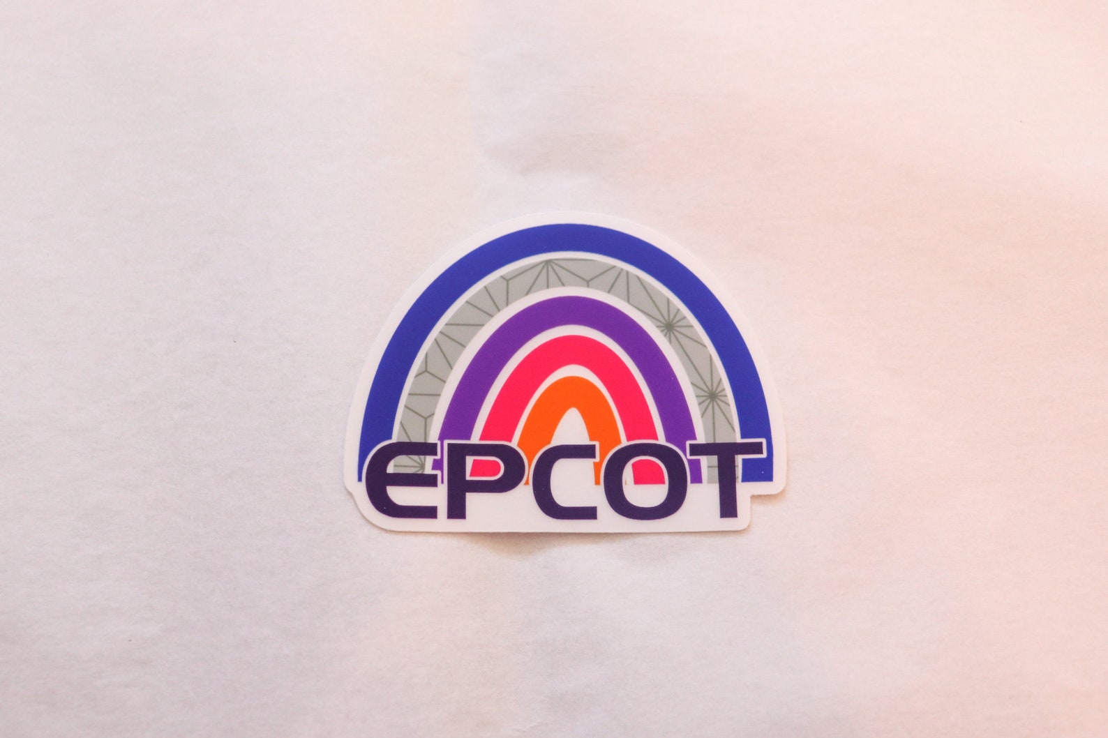 EPCOT Rainbow Sticker // EPCOT Sticker // Disney World Sticker - Etsy
