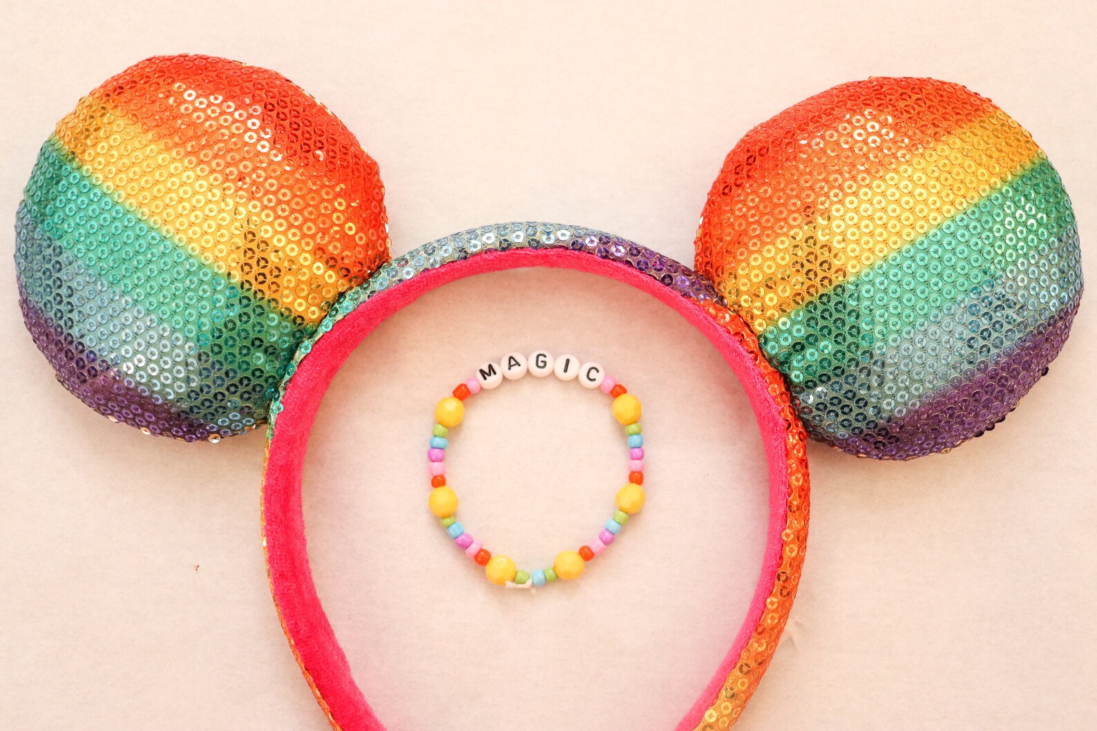 Rainbow Magic Bracelet // Disney Bracelet // Disney Magic - Etsy