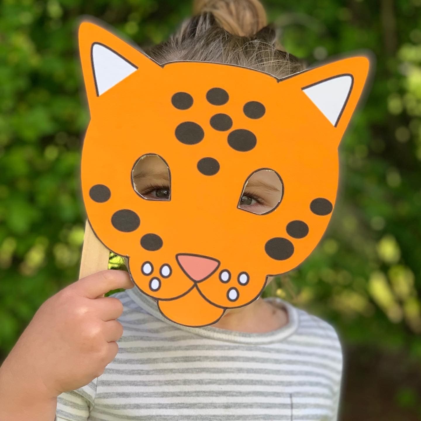 Printable Jungle Animal Party Masks- Panda, Tiger, Jaguar, Monkey, DIY ...