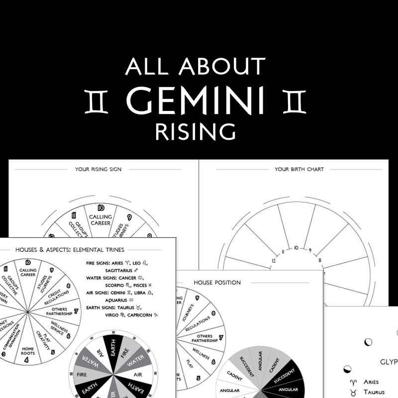 Gemini Rising Chart - Etsy
