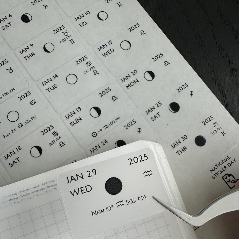 Moon Planner - Etsy