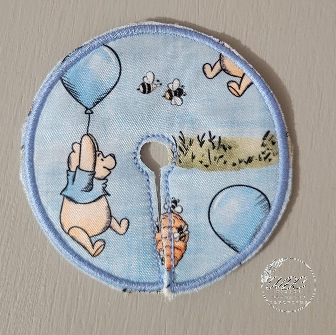 3" G Tube Pad, Blue 100 Acre Woods, Snap Closure - Etsy