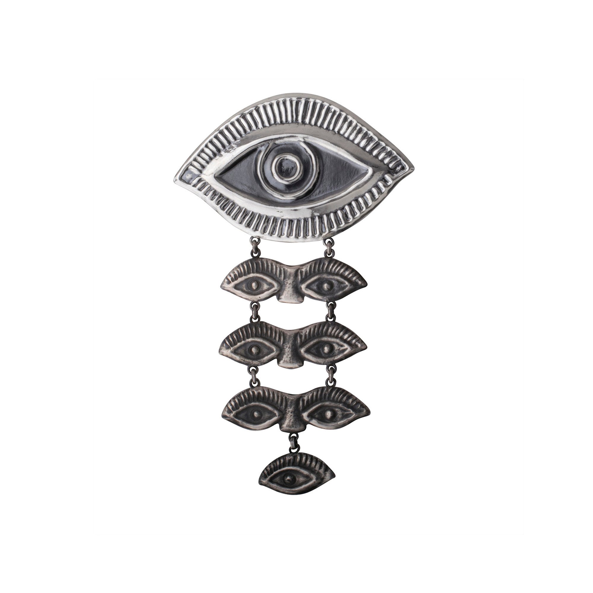 Magic Eye Necklace, Handmade Pendant, Sterling Silver, Esoteric Jewelry ...
