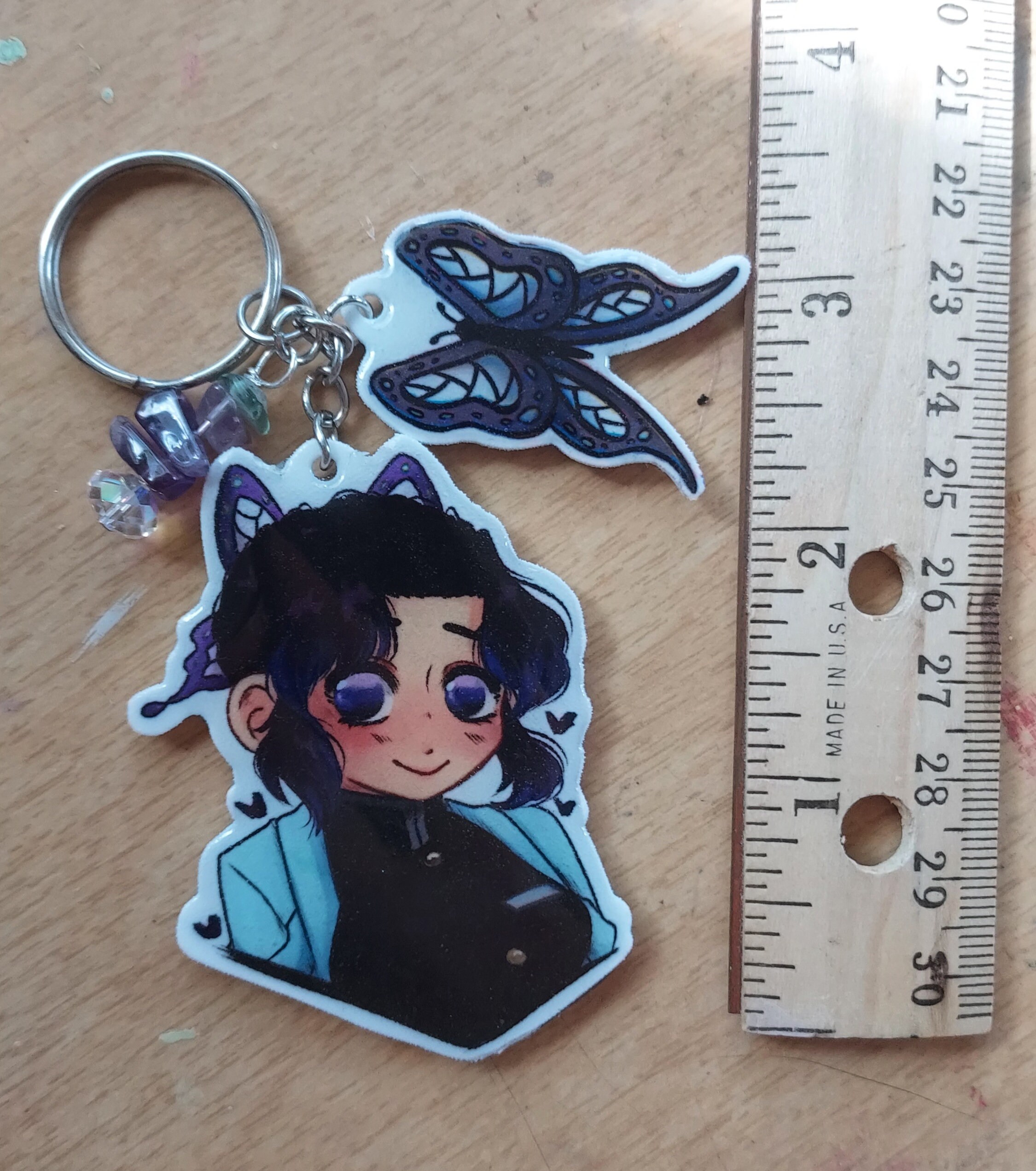 Demon Killer Shinob Anime Handmade Character Keychain - Etsy
