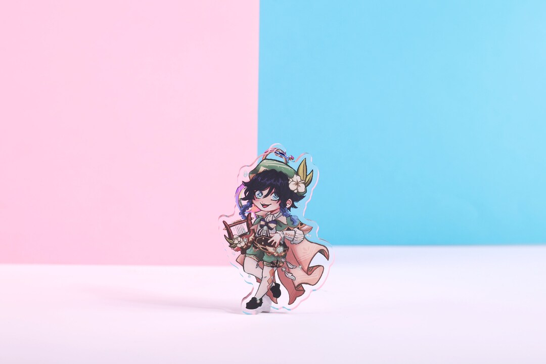 Genshin Impact Venti Keychain Fanart - Etsy